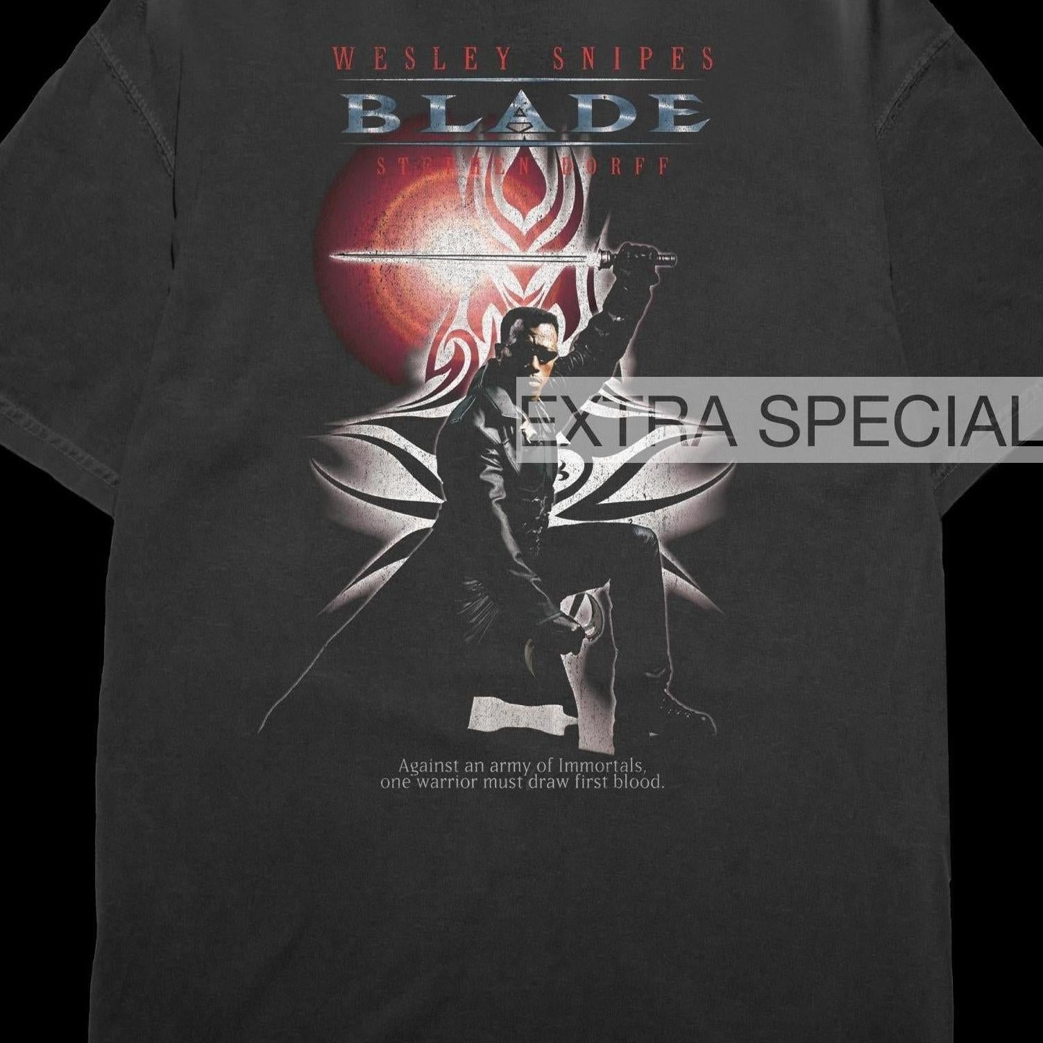 Retro Blade 1998 movie Shirt | Back Print – Extra Special Vintage